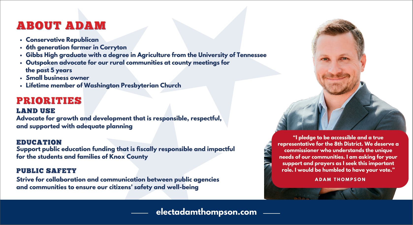 Home - Elect Adam Thompson